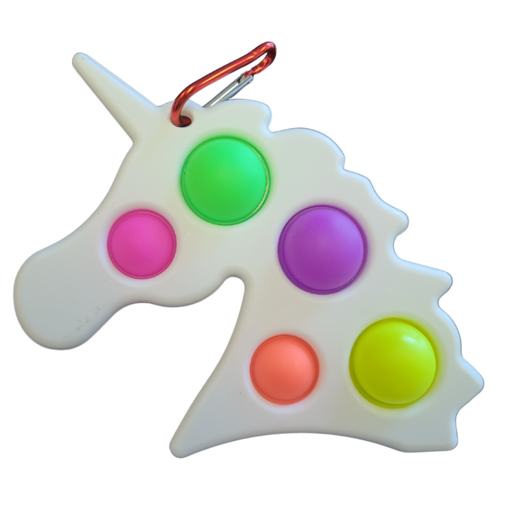 Large Unicorn Simple Dimple w/keychain – Gifts of Joy – The Fidget Experts