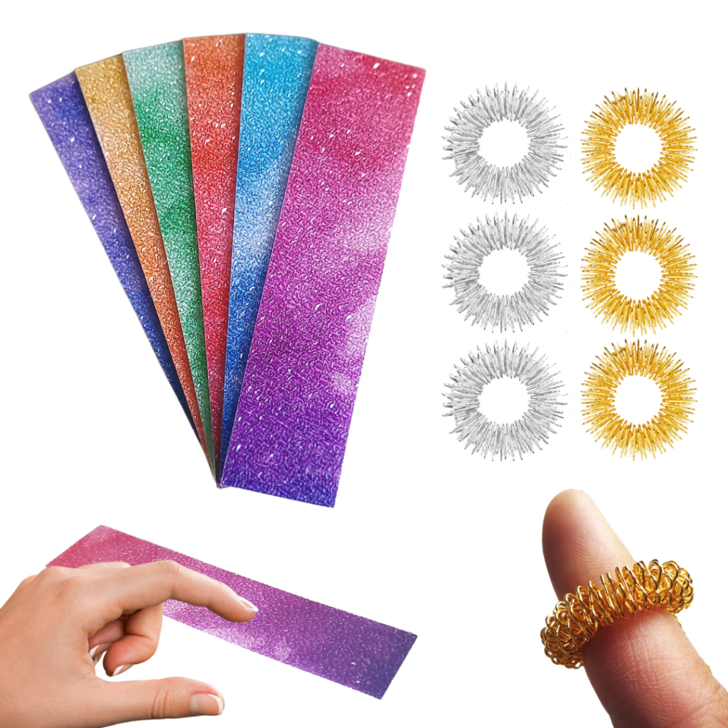 Sensory Sticker Strips & Fidget Ring Set (Pastel Skies Design) – Gifts ...